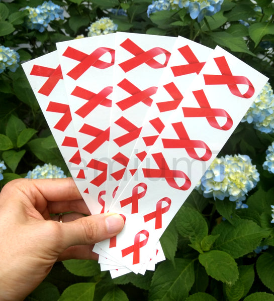 Red Ribbon Cancer Awareness Temporary Tattoos – Premium Temporary Tattoos